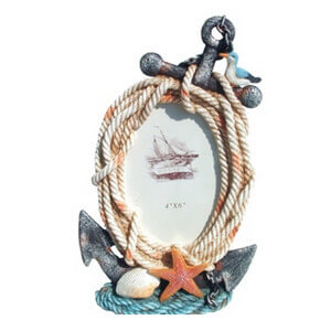 Miami Souvenirs: BROWN ROPE FRAME